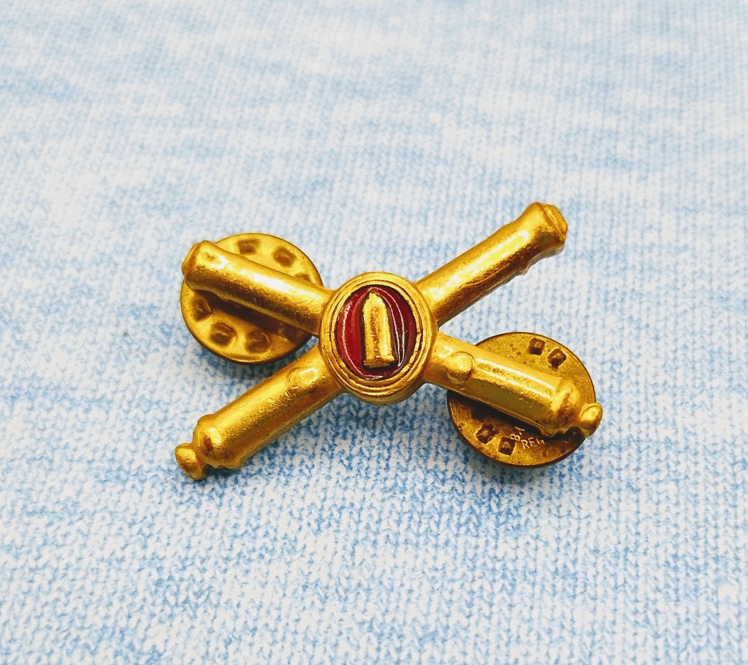 WWII Coast Artillery Army Officer's Collar Pin Free Shipping - Etsy