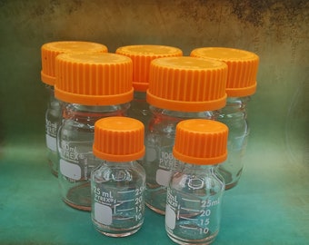 Vintage Pyrex Apothecary Bottle Collection, 3 Large Bottles - Etsy