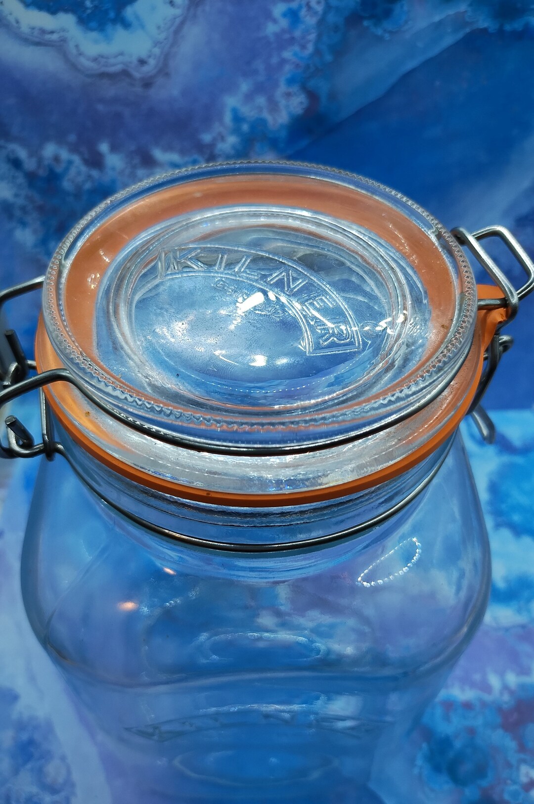 KILNER MASON JAR Swing Top Square Canning Jar 48oz Free Shipping - Etsy