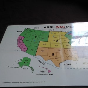 Giant ARRL Frequency Chart, US Amateur Radio Bands 11 X 17 5 MIL ...