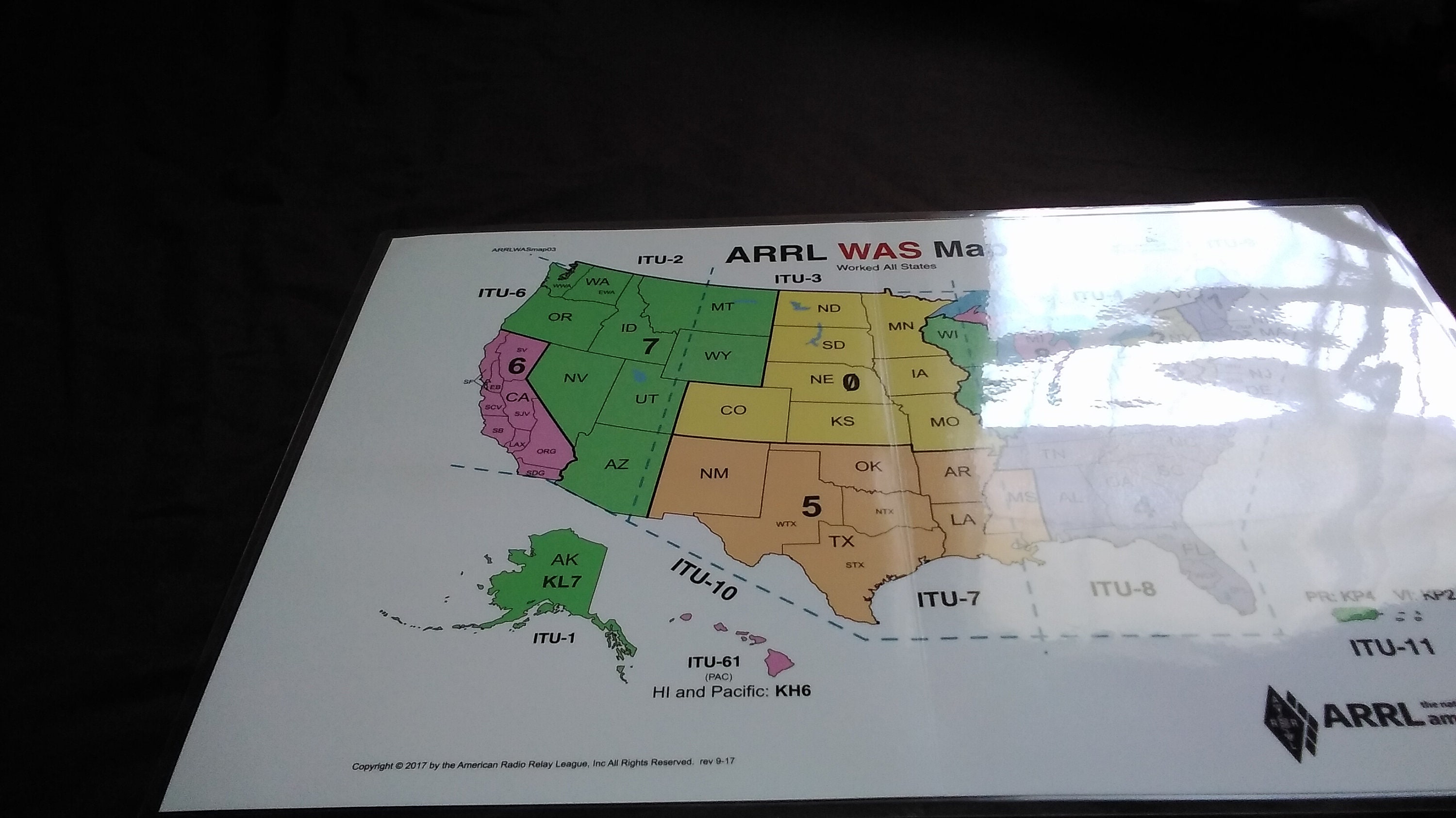 Giant 11 X 17 ARRL Frequency Chart, US Amateur Radio Bands 5 MIL ...