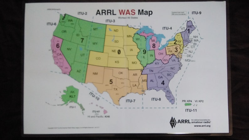 Giant 11 X 17 ARRL Frequency Chart US Amateur - Etsy
