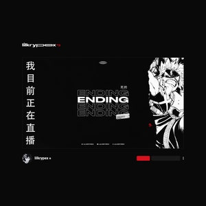 Animated Custom Anime Stream Package | Twitch Overlays, Screens, Panels ...