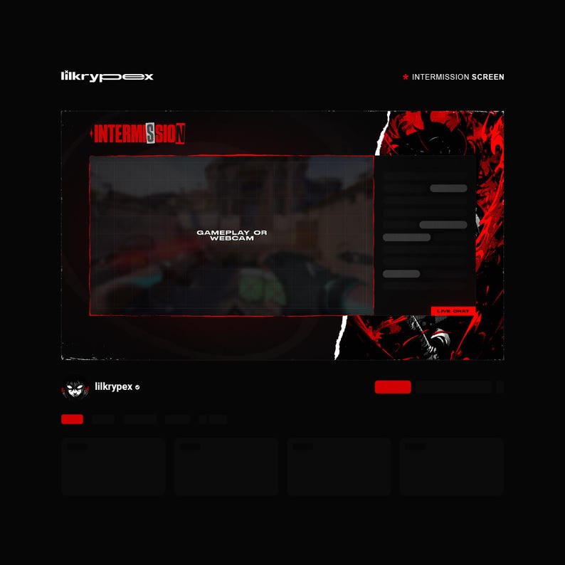 Animated Rage Anime Stream Package | Twitch Overlays, Screens, Panels ...