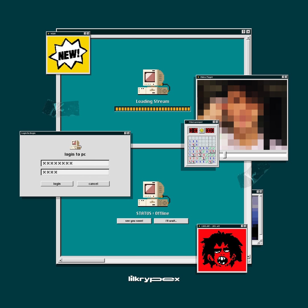 ANIMATED RETRO WINDOWS Stream Package screens, Panels, Overlay ...