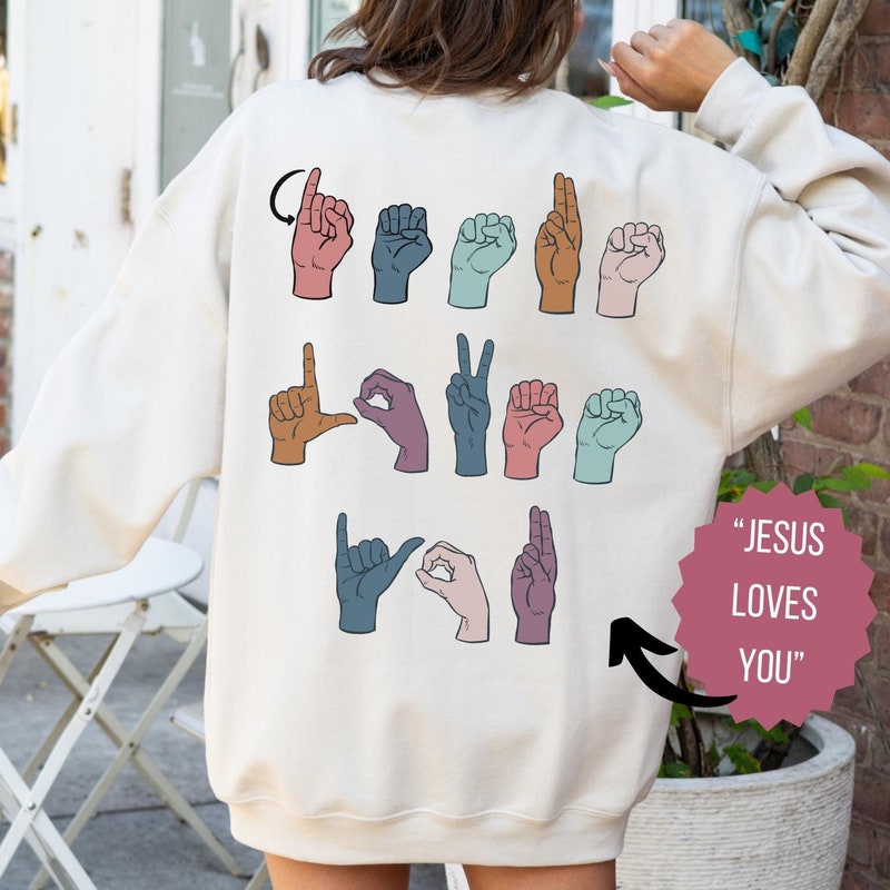 Asl Jesus Loves You Shirt - Etsy