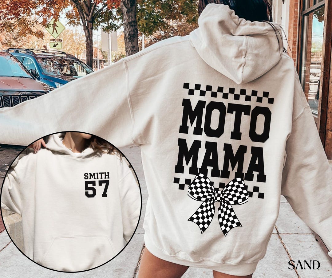 Moto Mom Custom Racing Shirt, Womens Motocross Hoodie, Custom Race ...