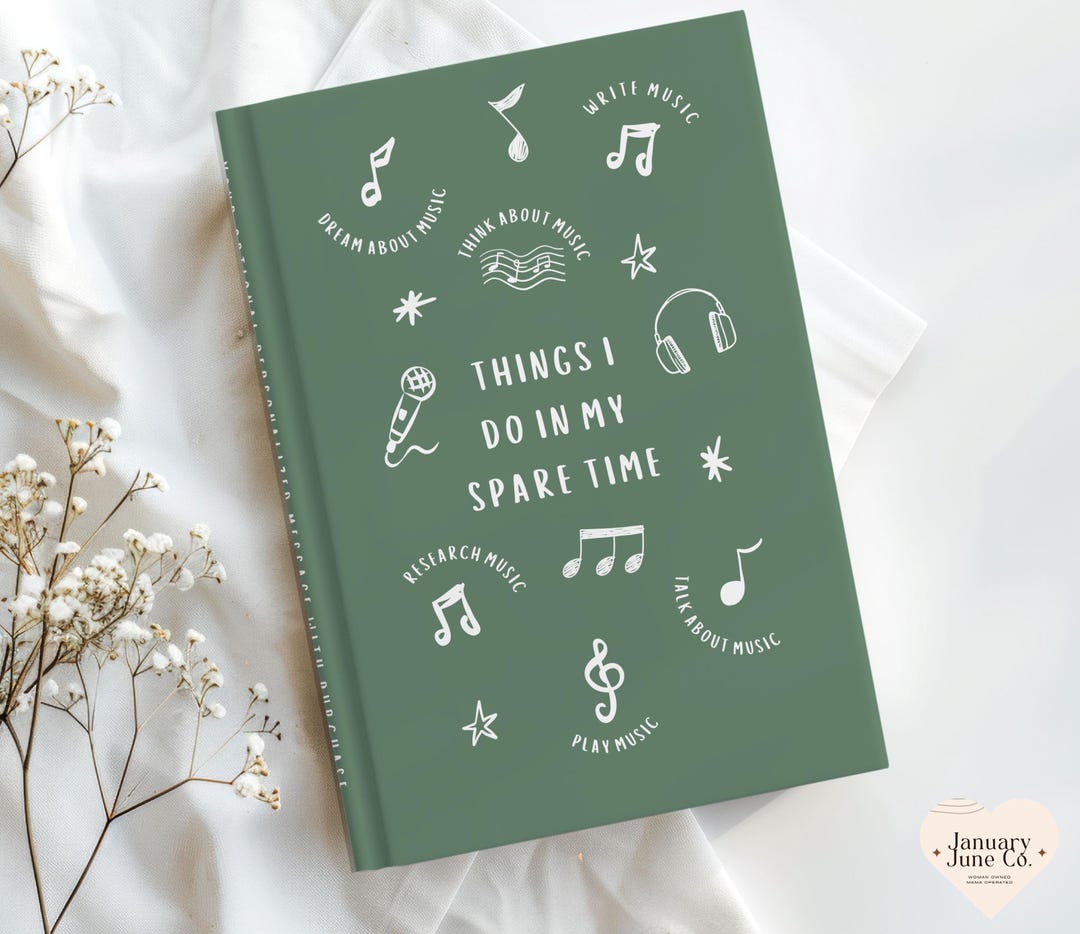 Personalized Lyric Journal, Custom Songwriter Notebook, Musician Guitar ...