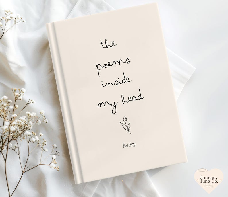 Personalized Poetry Journal, Custom Poem Book, Poetry Notebook, Poet ...
