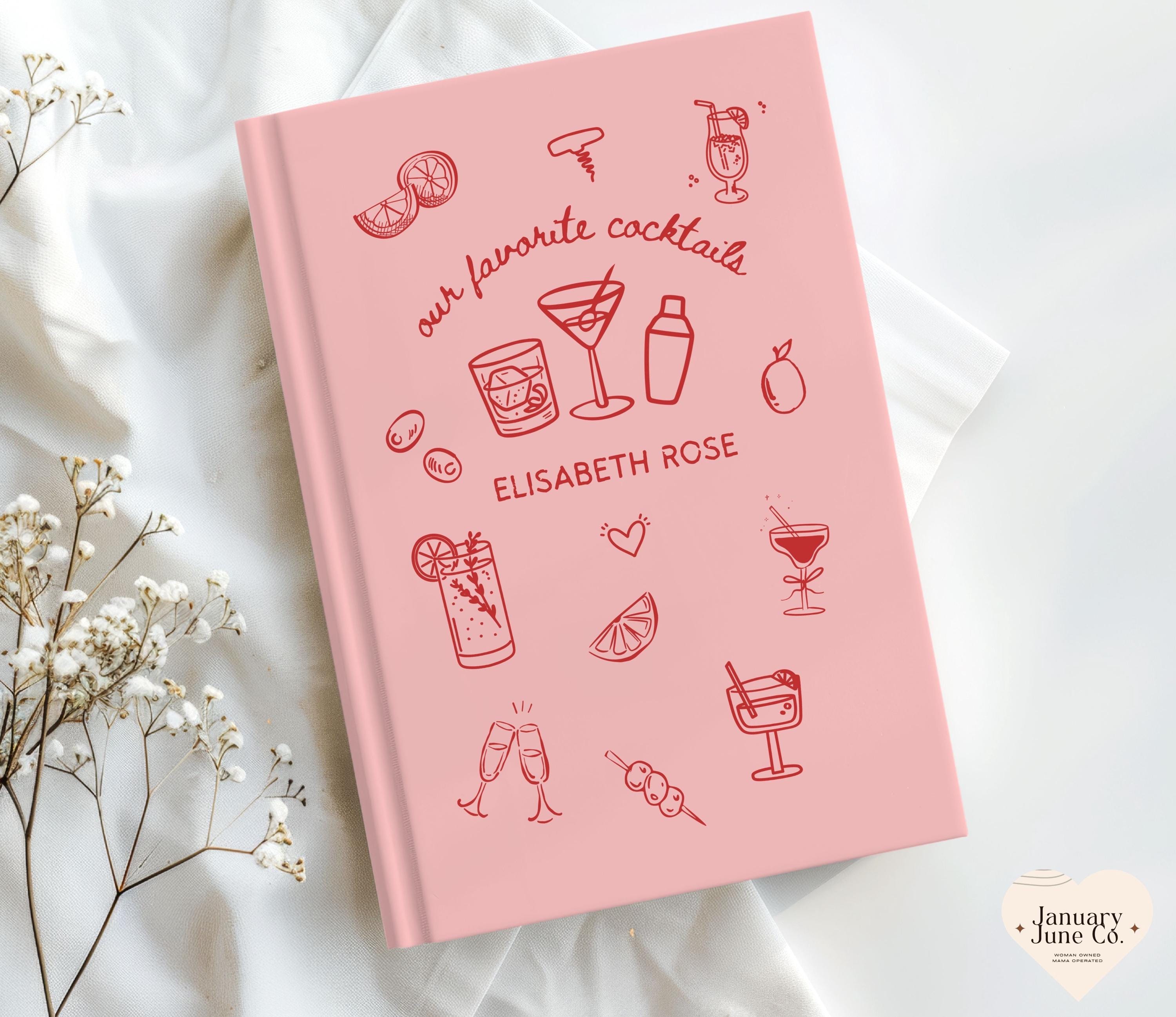 Personalized Cocktail Recipe Book for Couples, Custom Name Drink Recipe ...