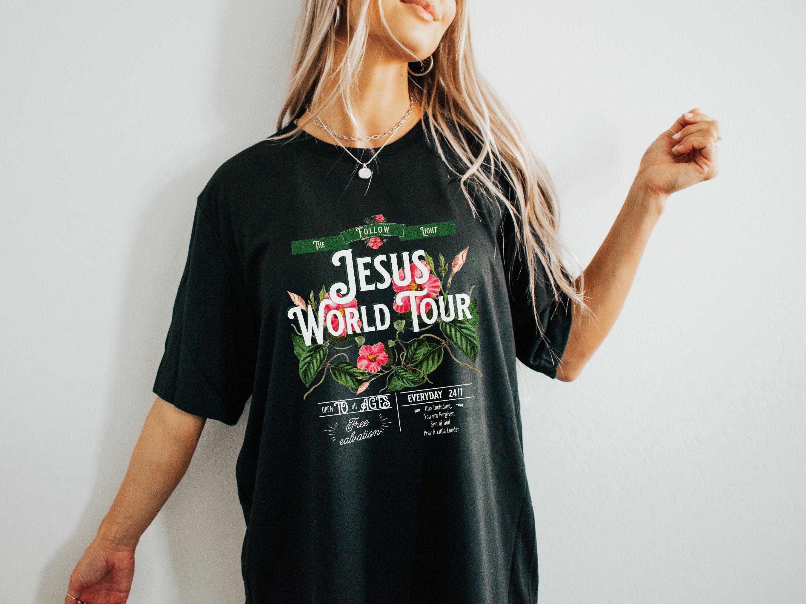 Jesus Concert Shirt, Jesus World Wide Tour Shirt, Comfort Color ...