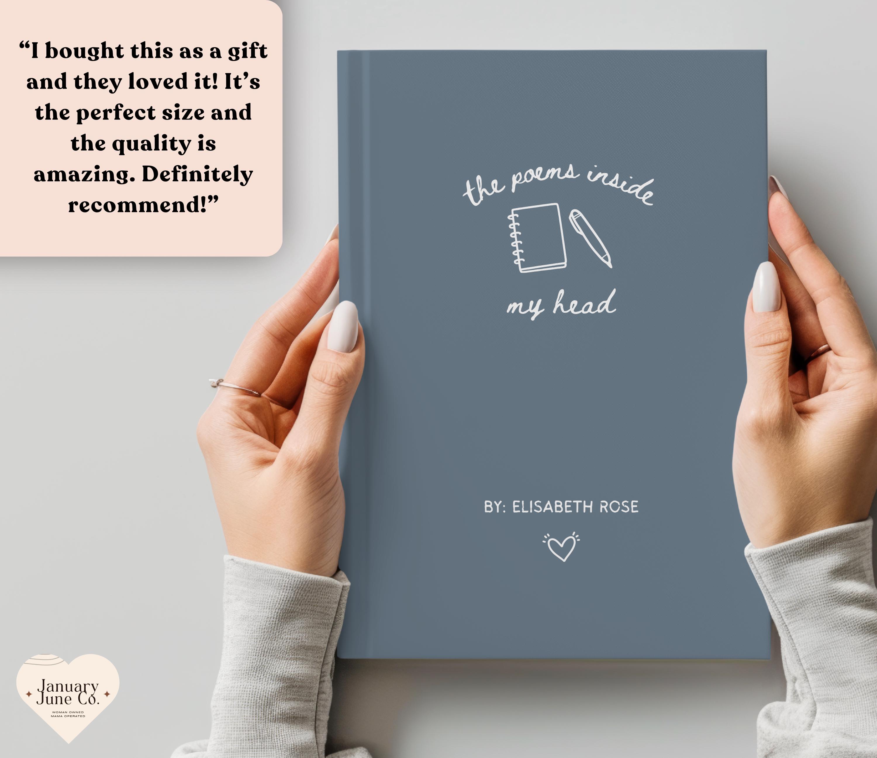 Personalized Poetry Journal, Custom Poem Book, Poetry Notebook, Poet ...