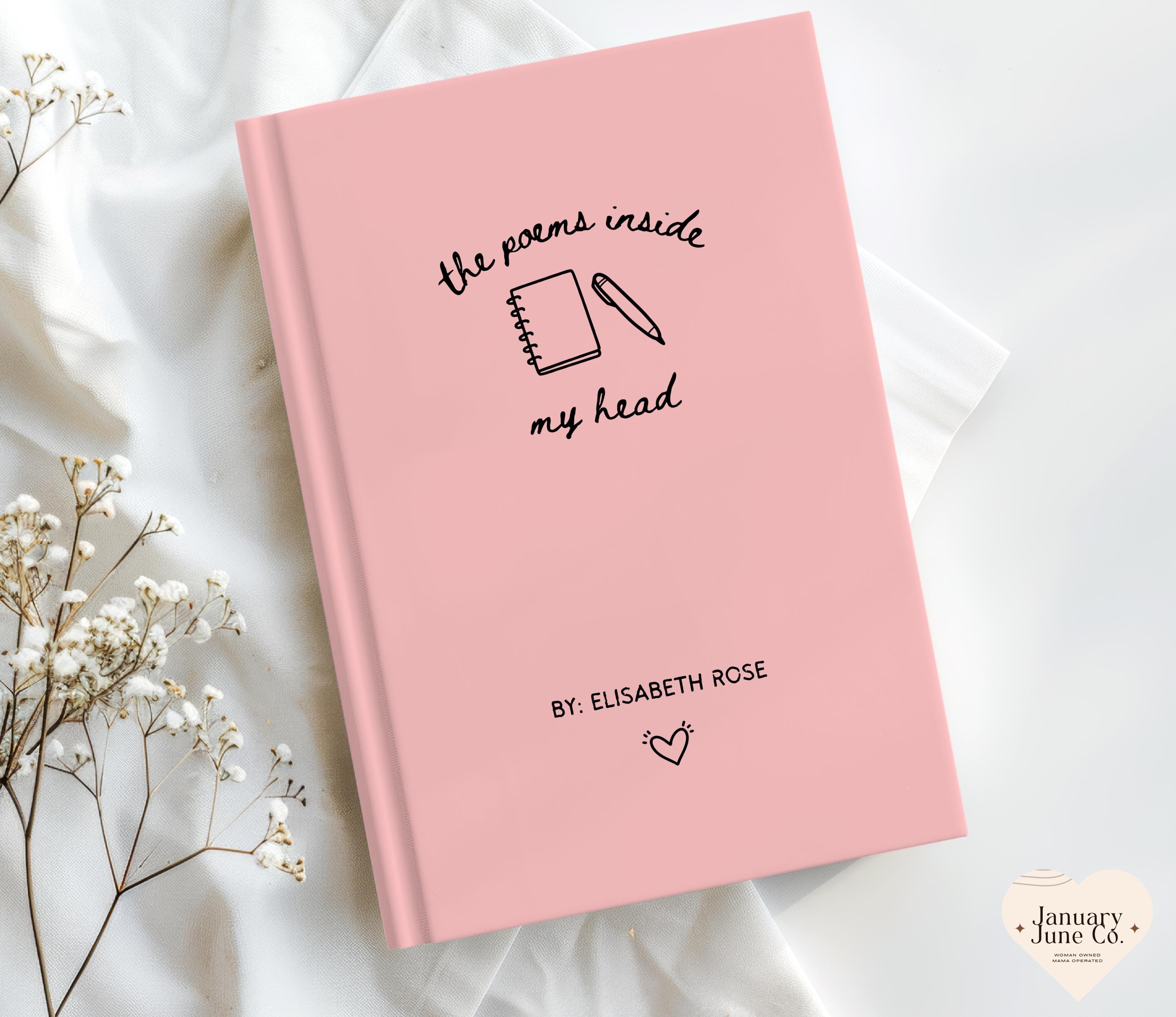 Personalized Poetry Journal, Custom Poem Book, Poetry Notebook, Poet ...