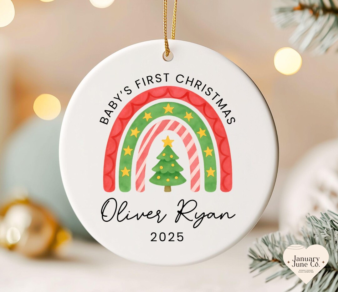 Personalized Baby’s First Christmas Ornament for Babys 1st Christmas ...