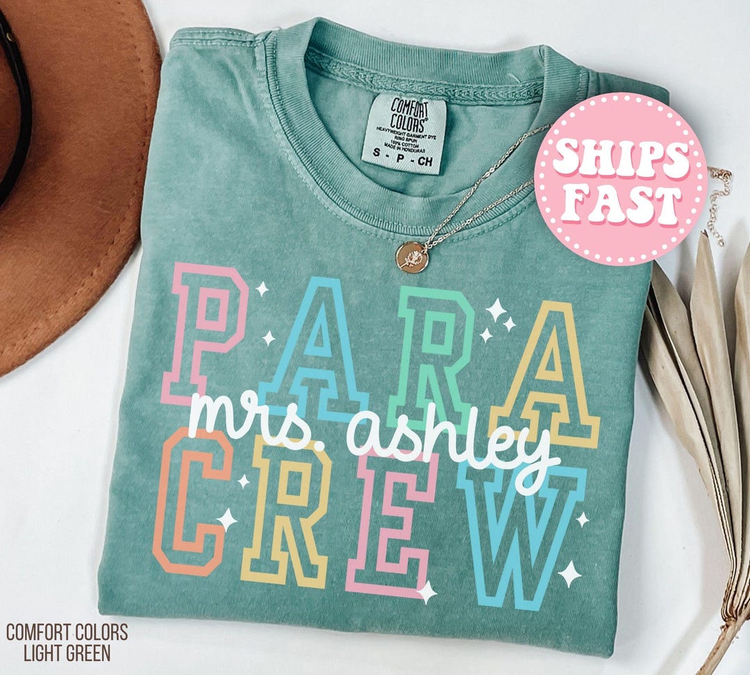 Para Shirt, Comfort Colors Paraprofessional Shirt for Back to School ...