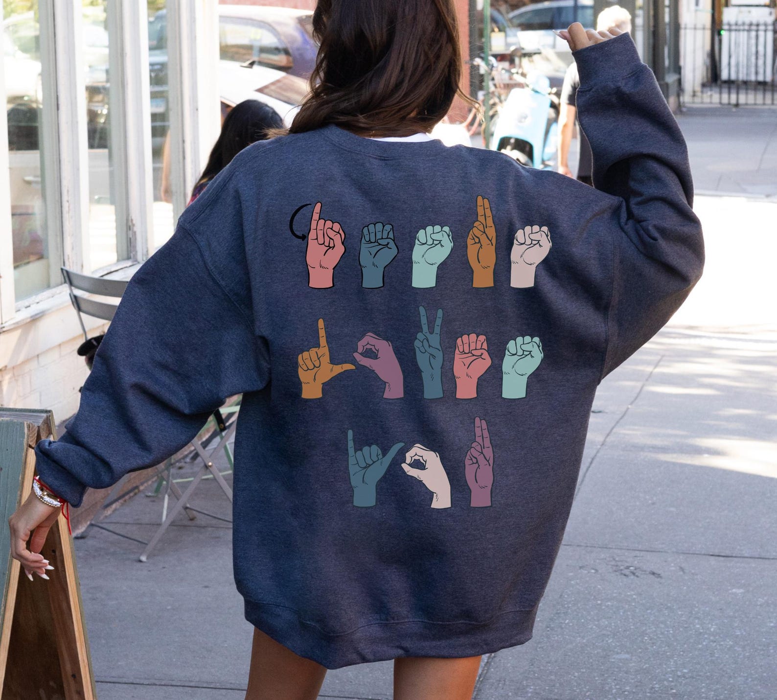 ASL Christian Sweatshirt, ASL Interpreter Hoodie, Jesus Loves You, Sign ...