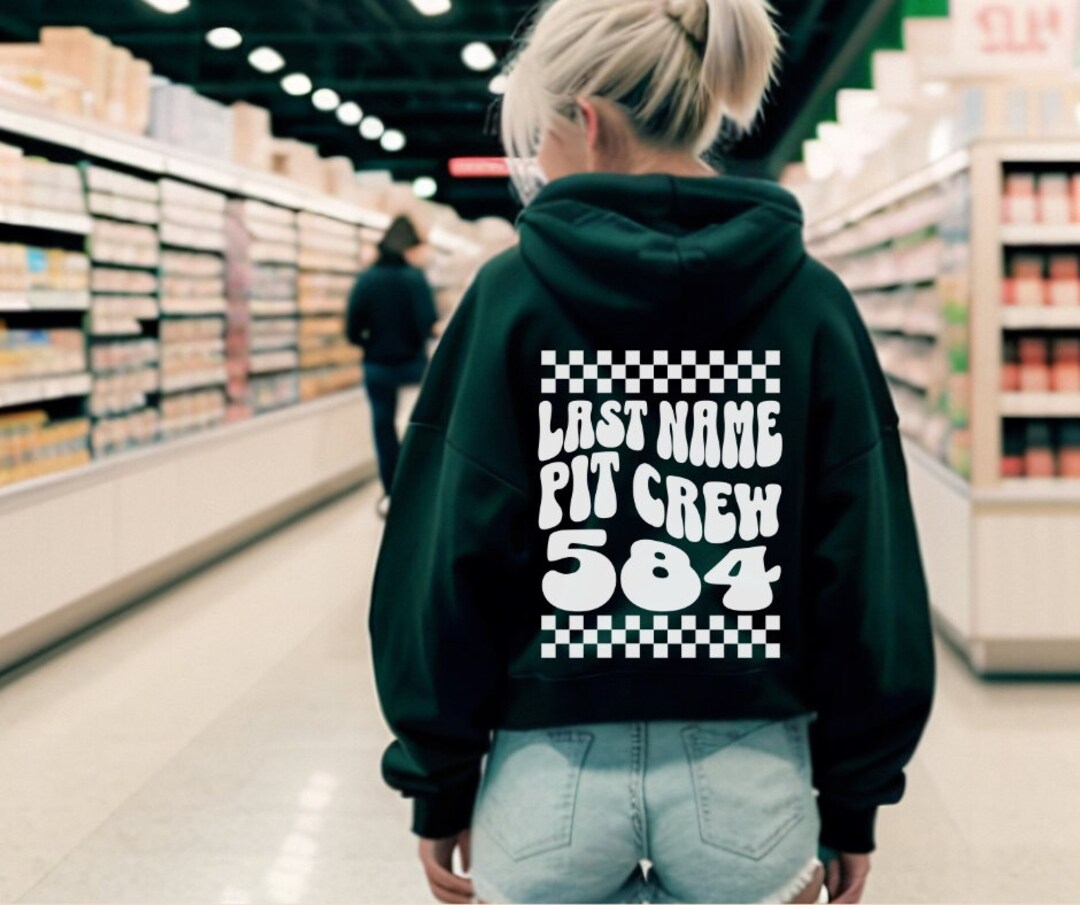 Custom Motocross Pit Crew Sweatshirt Motomom Hoodie, Race Mom Outfit ...