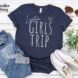 Custom Girls Trip 2025 Shirt, Girls Vacation Shirt, Girls Weekend Trip, Bachelorette Tshirt ...