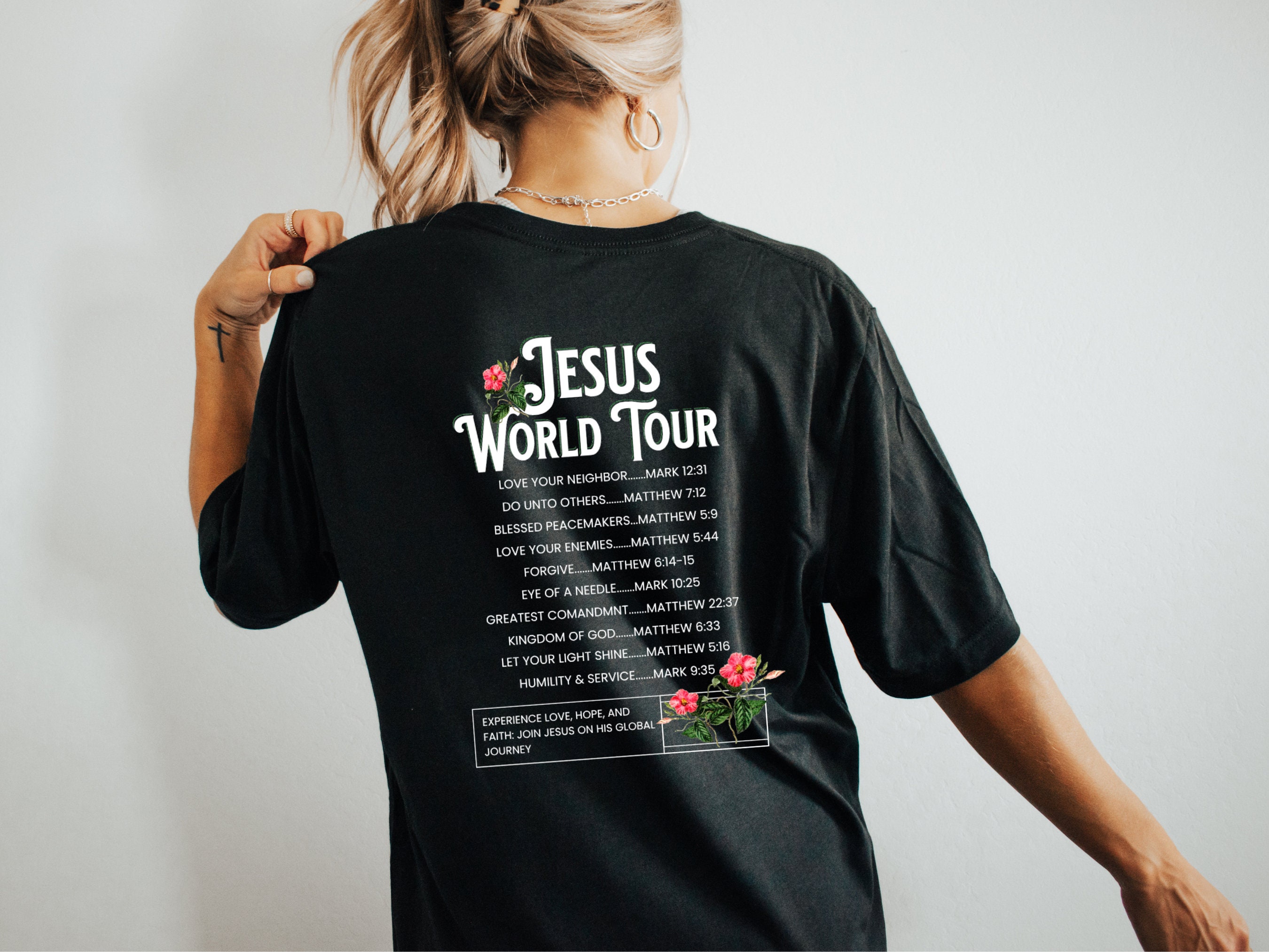 Jesus Concert Shirt, Jesus World Wide Tour Shirt, Comfort Color ...