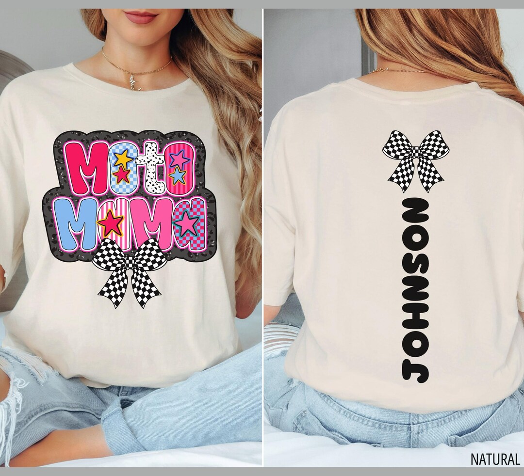 Custom Moto Mom Racing Shirt, Motomom Comfort Colors Shirt, Motocross ...