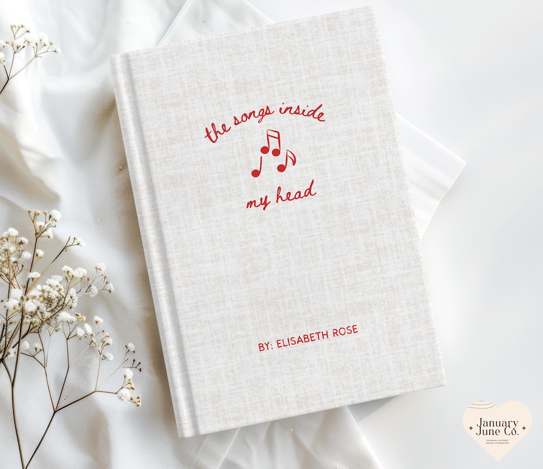 Personalized Lyric Journal, Custom Songwriter Notebook, Musician Guitar ...