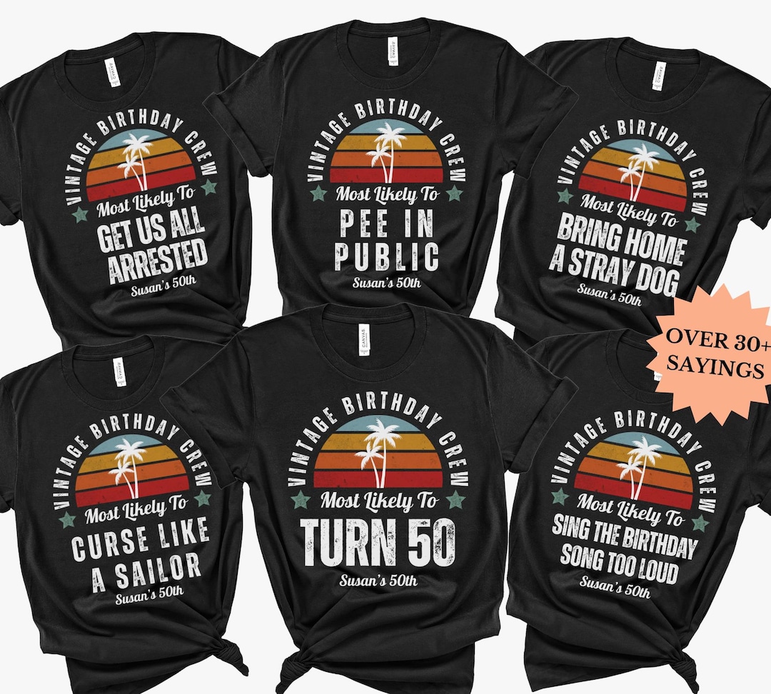 Custom Birthday Shirts, Birthday Trip Shirt, Birthday Group Tshirts ...