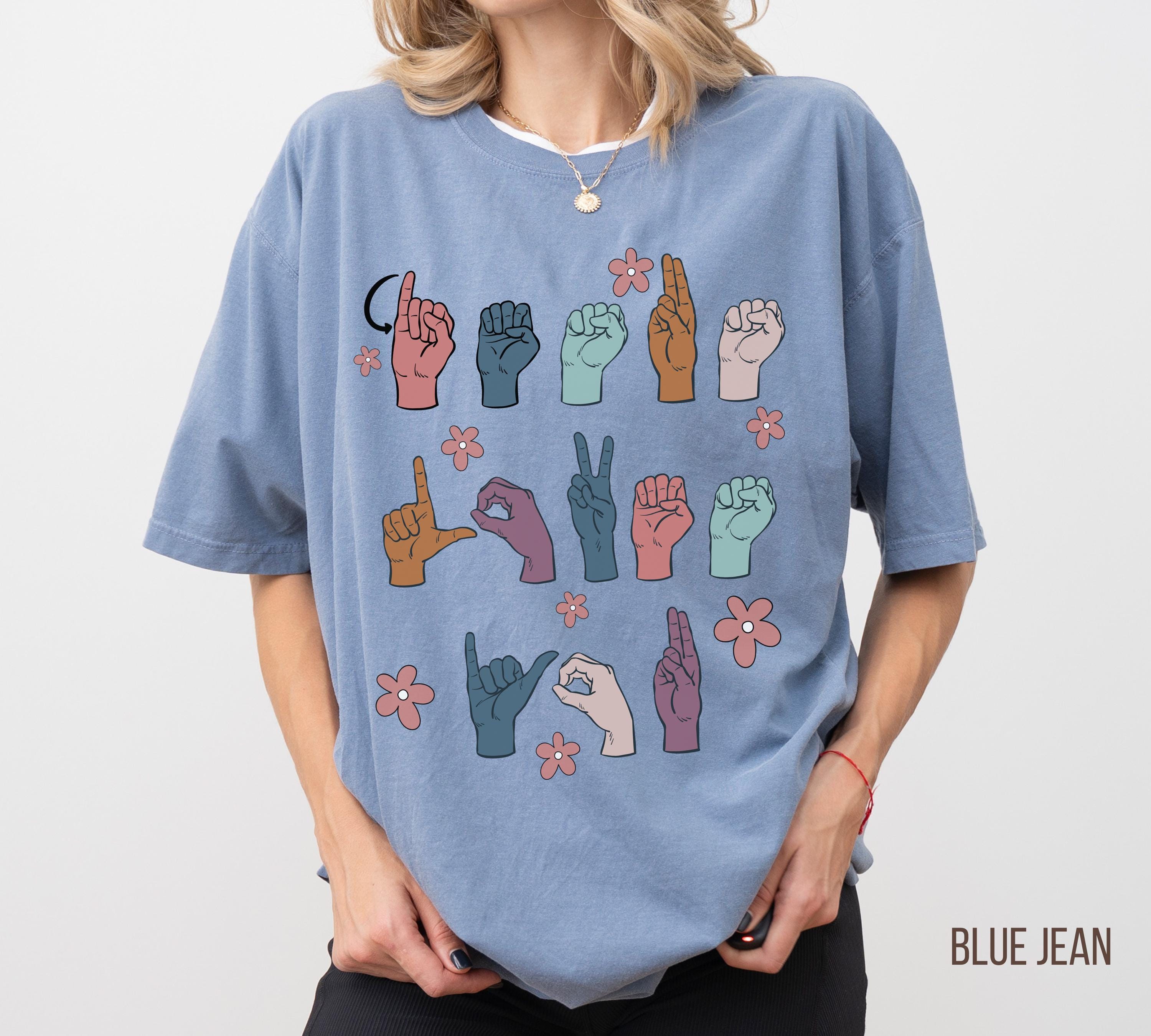 Jesus Loves You ASL Shirt, Comfort Colors Christian Shirt, Sign ...