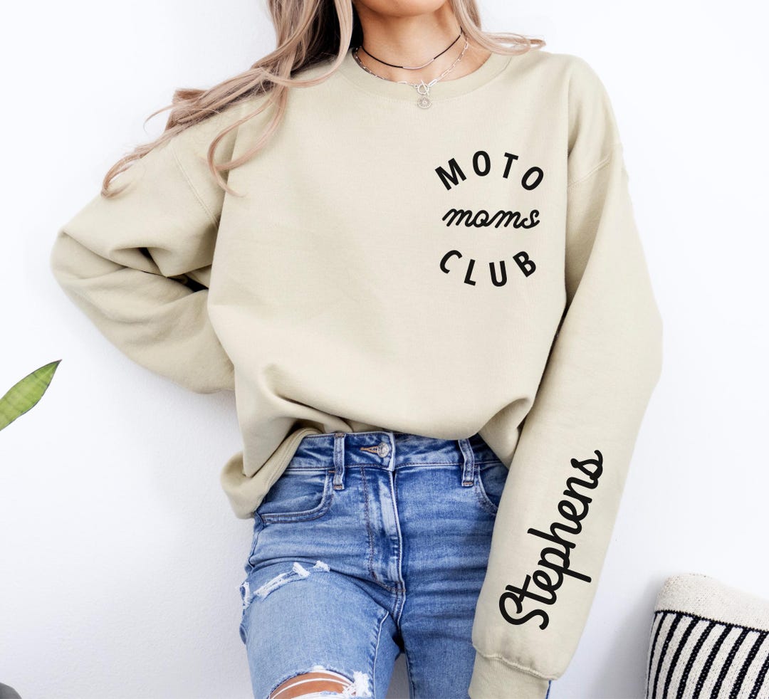 Custom Moto Moms Club Sweatshirt, Motomom Shirt, Moto Mama Racing ...