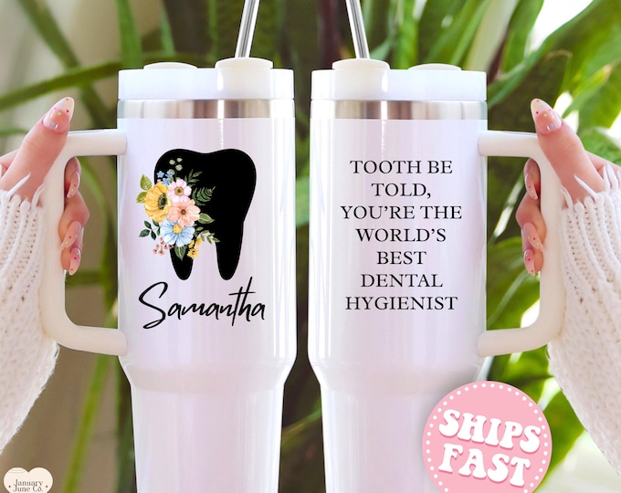 Personalized Tooth, Dentist Cup, Dental Hygienist Assistant Gift ...