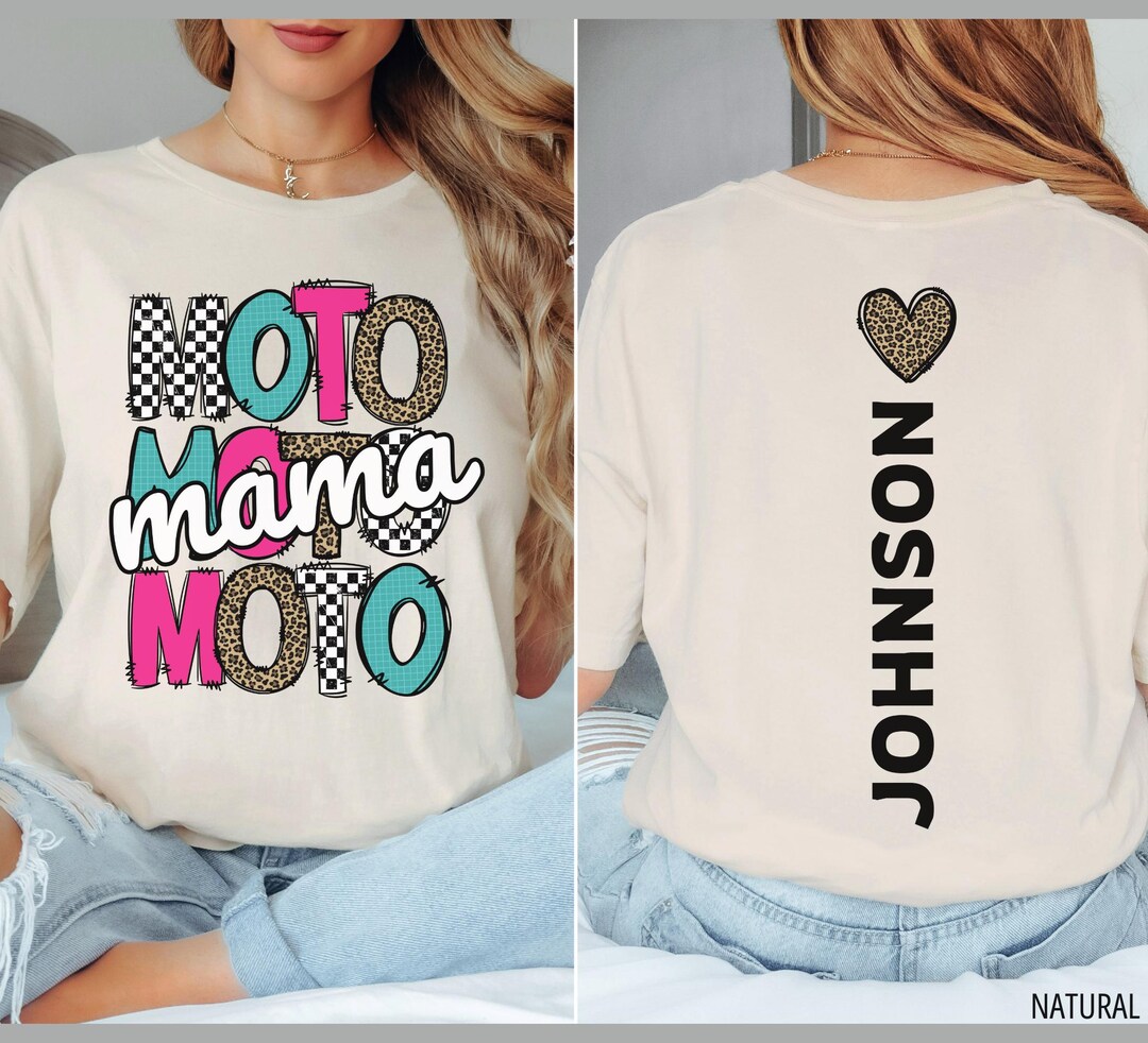 Custom Moto Mom Racing Shirt, Motomom Comfort Colors Shirt, Motocross ...
