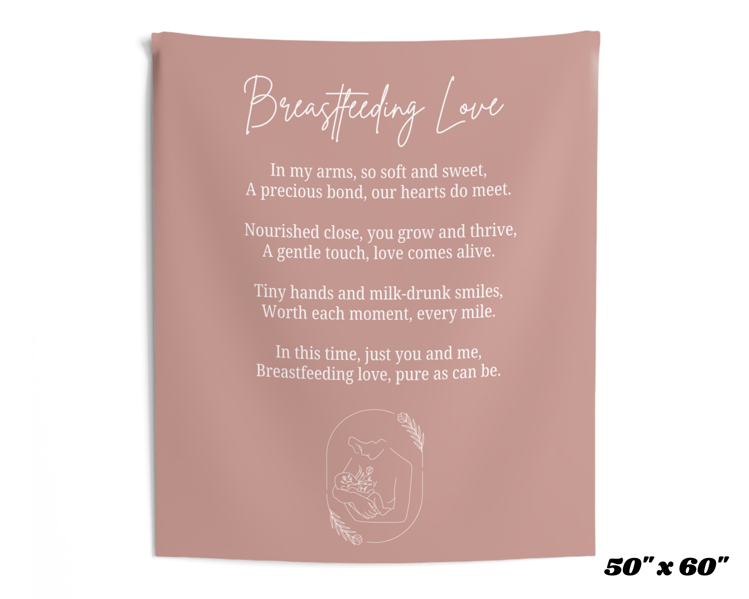 Nursery Wall Decor, Breastfeeding Poem Banner, Lactation Consultant ...