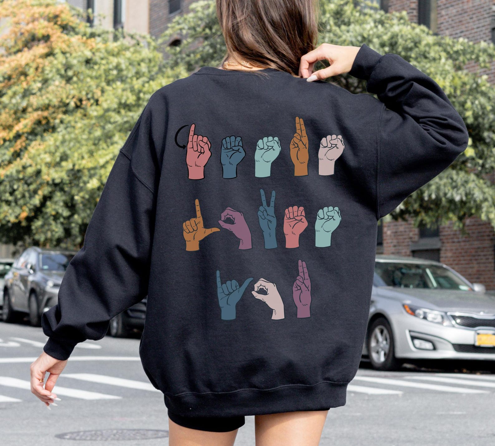 ASL Christian Sweatshirt, ASL Interpreter Hoodie, Jesus Loves You, Sign ...