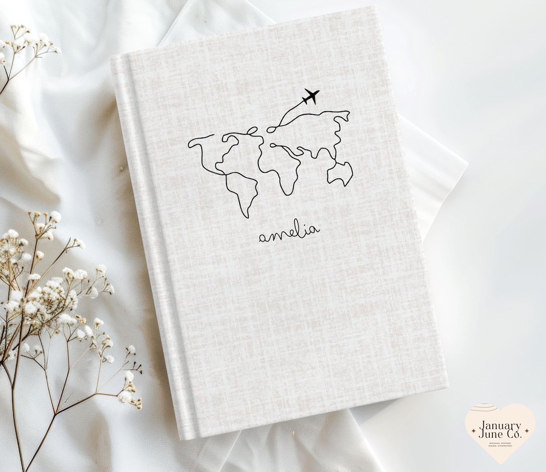 Traveling Journal, Personalized Trip Journal, Travel Diary, Vacation ...