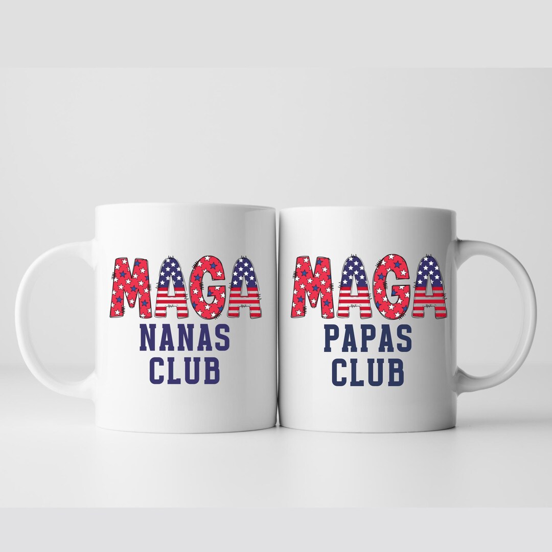 MAGA Nana and Papa Gift, Trump Grandma Gift, Trump Mug, MAGA Grandpa ...