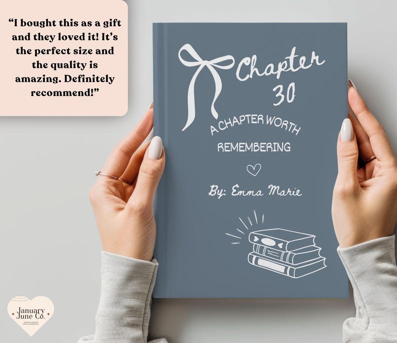 Personalized 30th Birthday Gift Chapter 30 Journal Custom Name Notebook ...