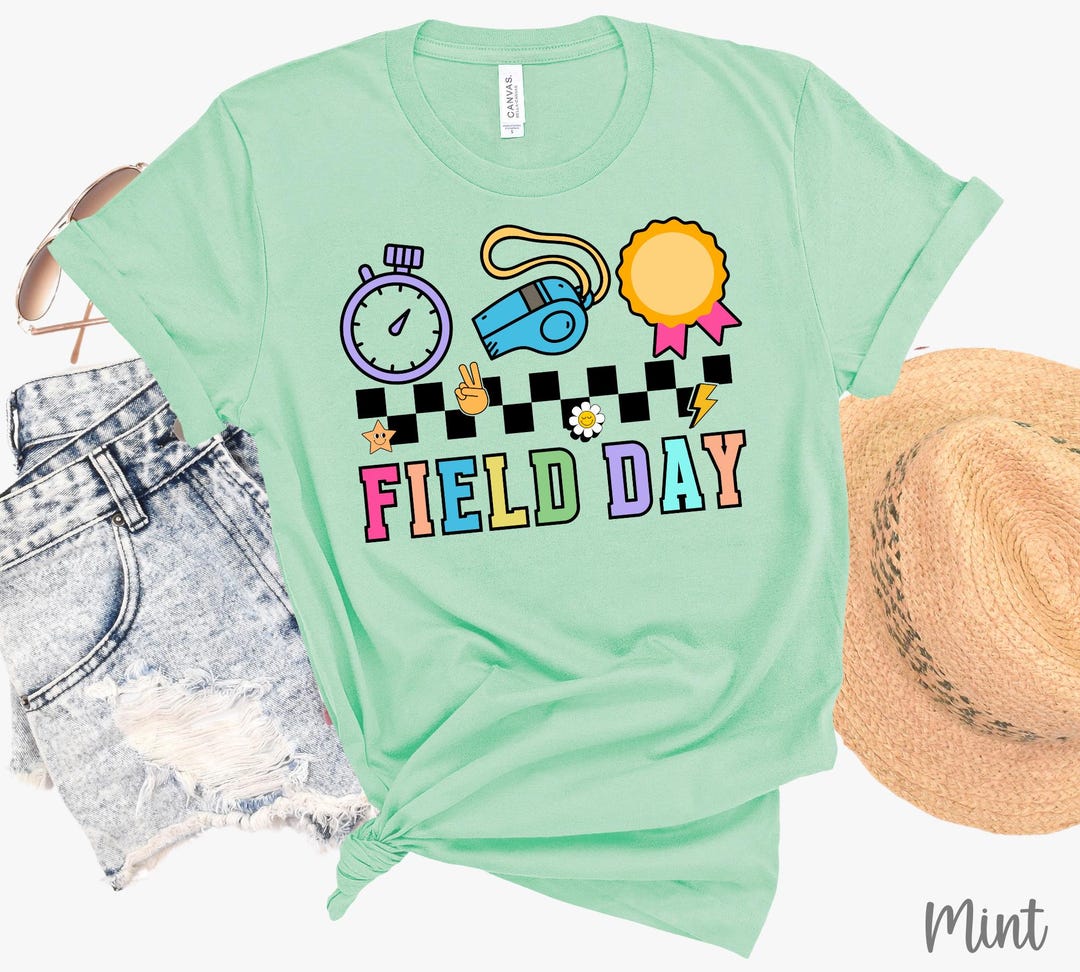 Field Day Vibes Shirt, School Field Day 2025 Shirt, Teacher Field Day ...
