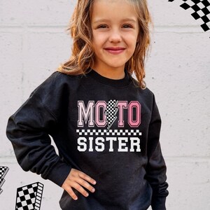 Moto Sis Shirt Girl Motocross Shirt Moto Sister Shirt Sibling Dirt Bike ...