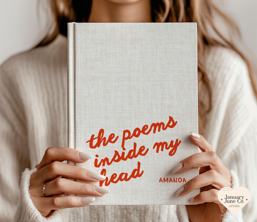Personalized Poetry Journal, Custom Poem Book, Poetry Notebook, Poet ...