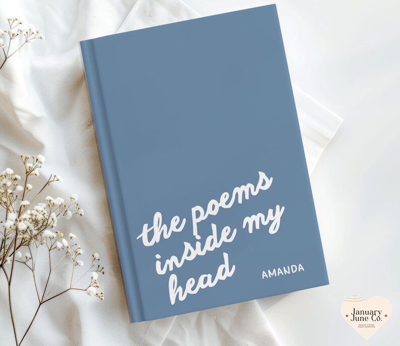 Personalized Poetry Journal, Custom Poem Book, Poetry Notebook, Poet ...