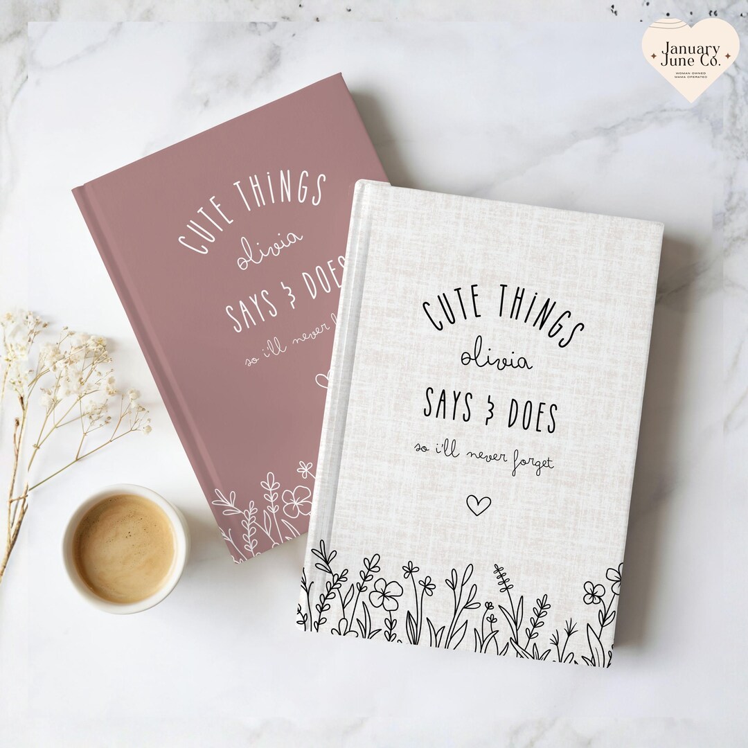 Personalized Things My Kids Say Journal Childhood Memory Book Custom ...