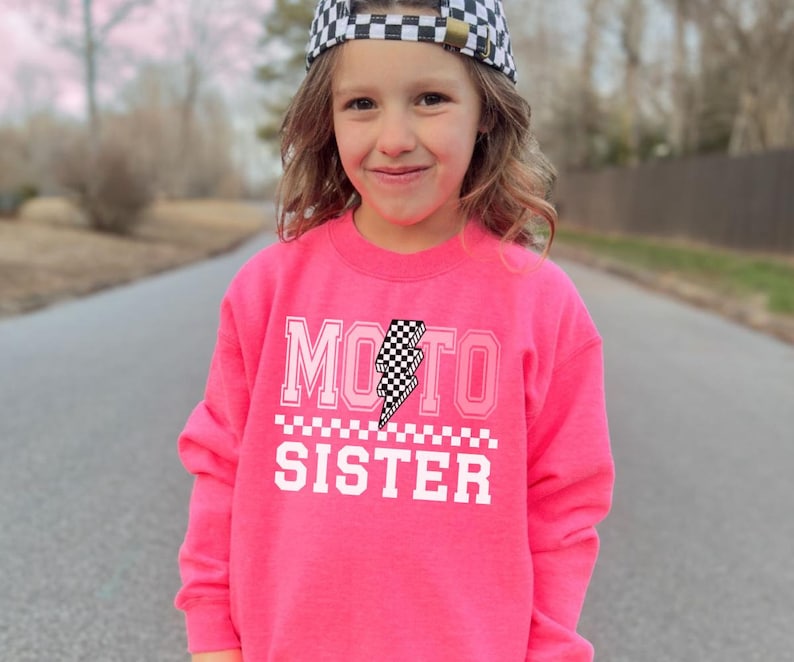 Moto Sis Shirt Girl Motocross Shirt Moto Sister Shirt Sibling Dirt Bike ...