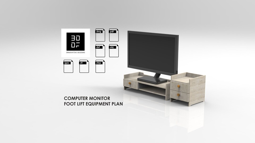 Drawer Computer Elevation Equipment Plan. - Etsy