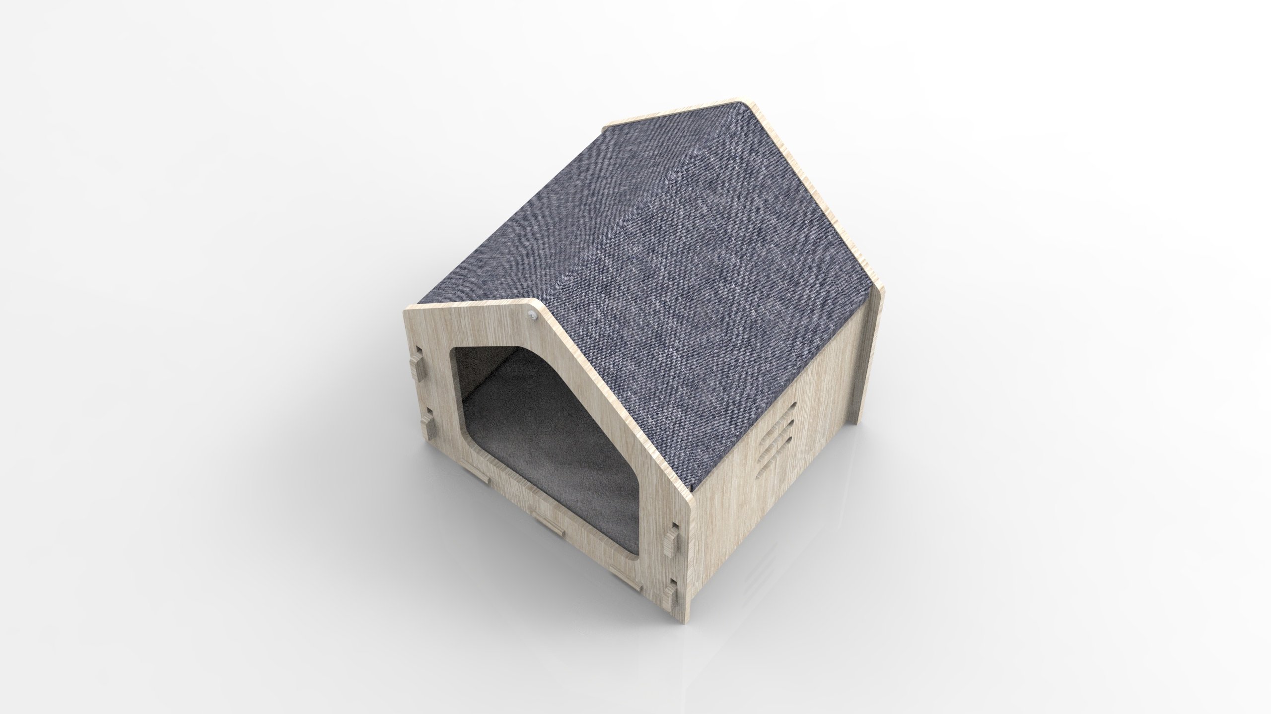 Assembled Wooden Cat House Plan. - Etsy