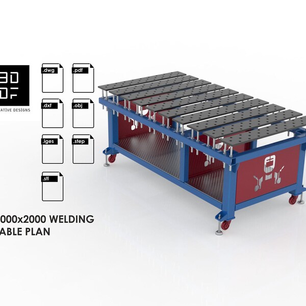 Welding Table Plans - Etsy