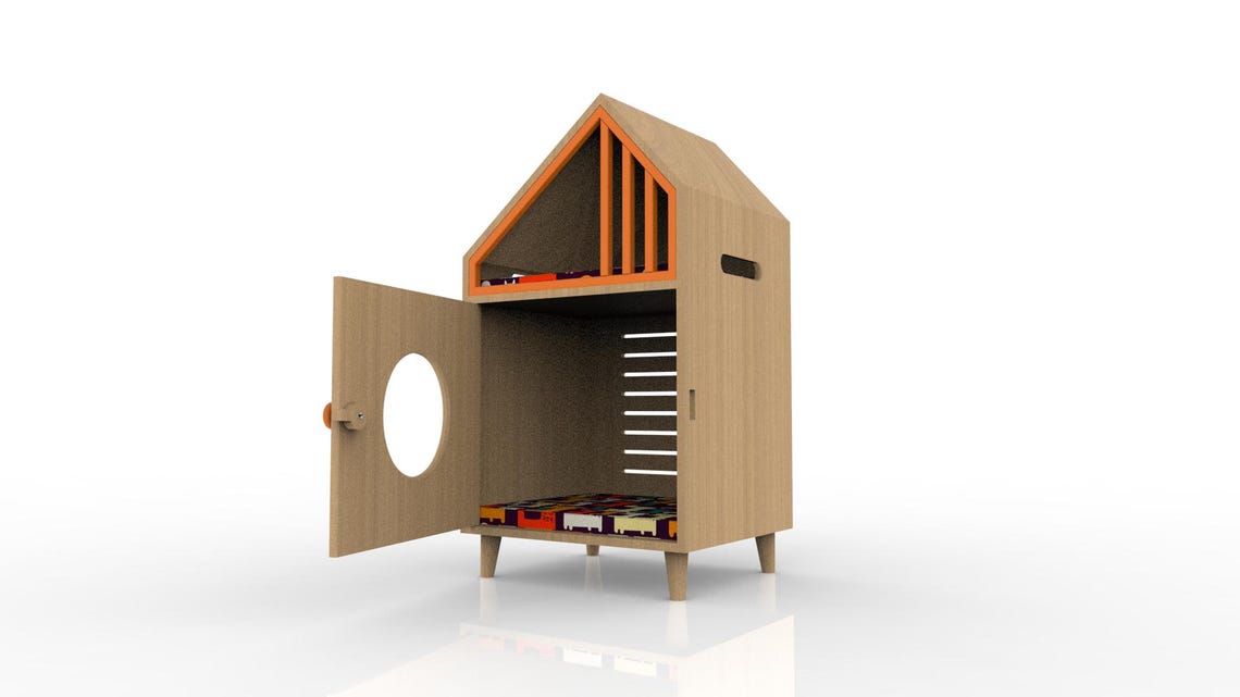 Double Storey Wooden Cat House Plan. - Etsy