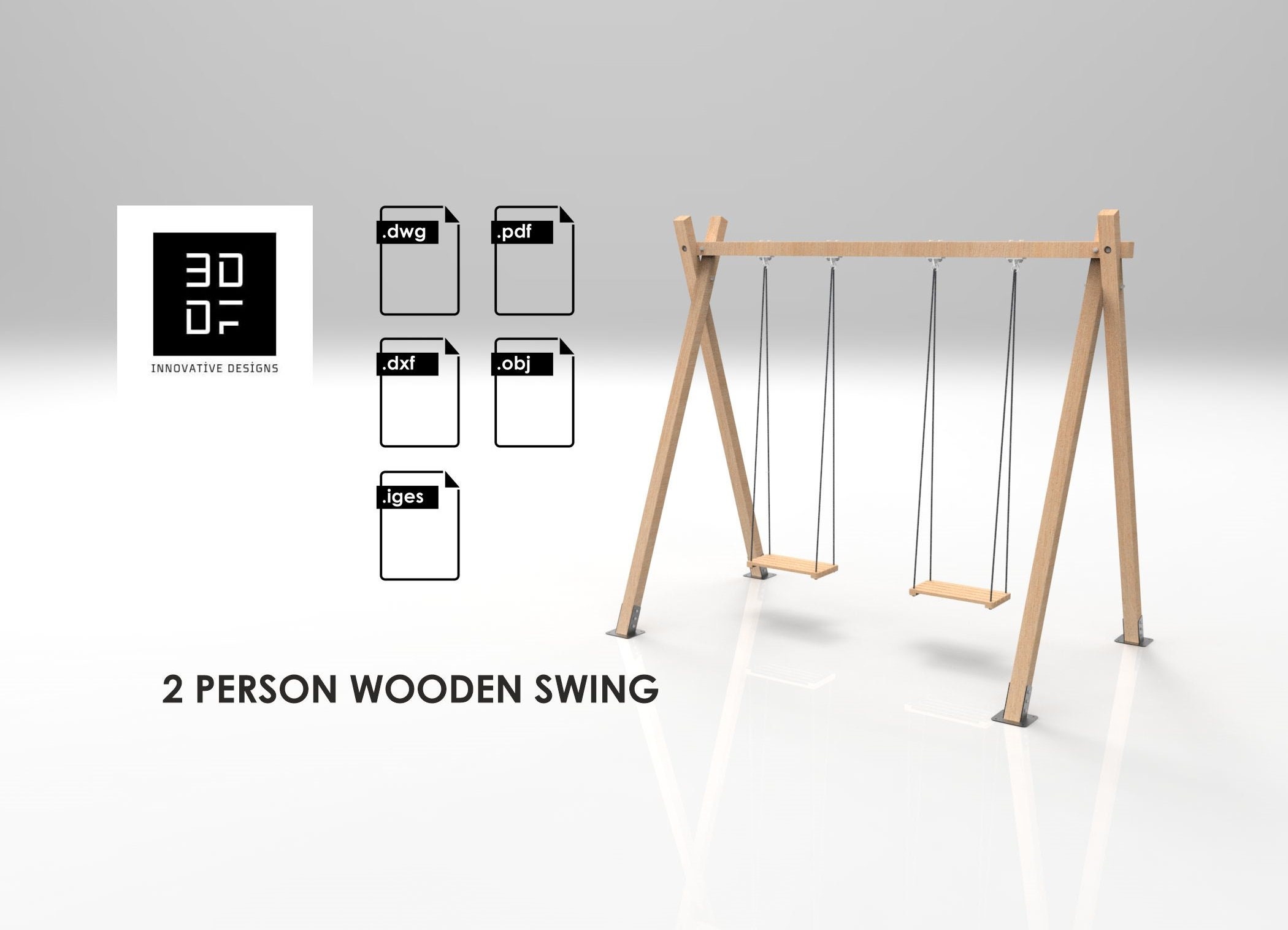 Two-person Wooden Swing Production Plan. - Etsy