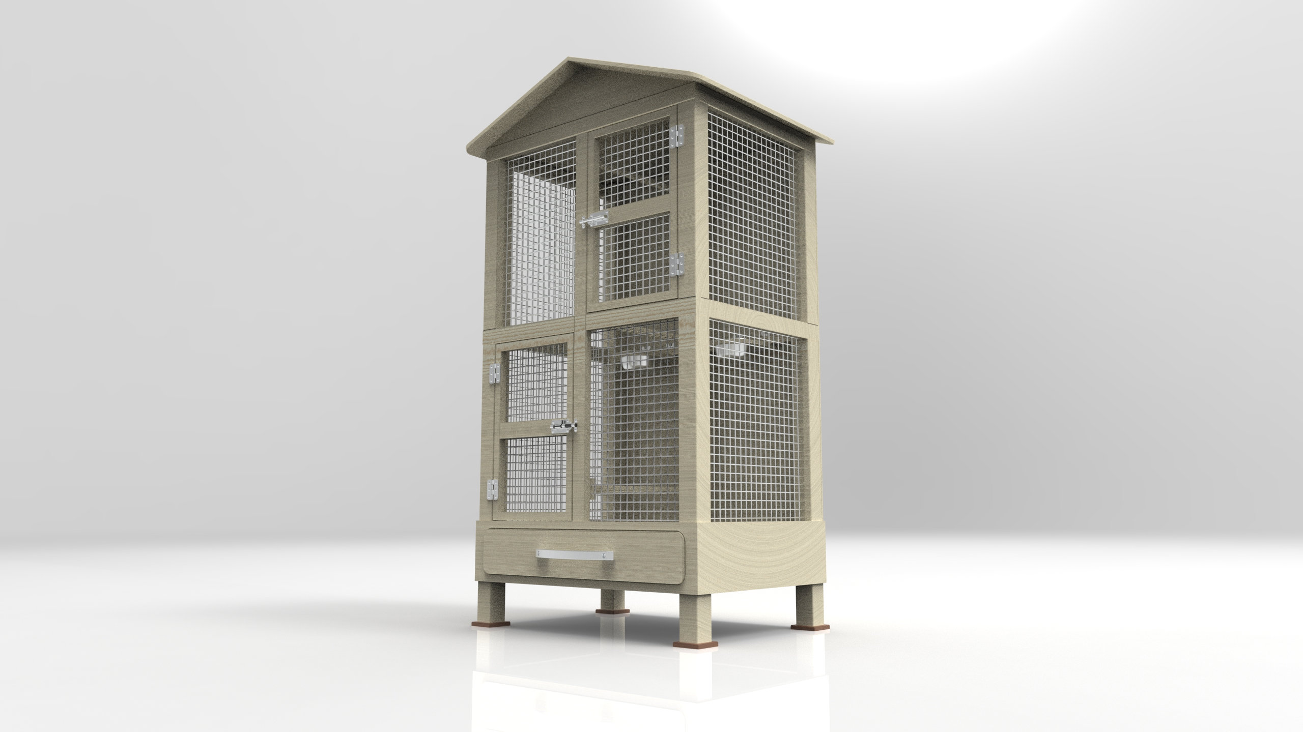 Large Wooden Parrot Cage Plan - Etsy