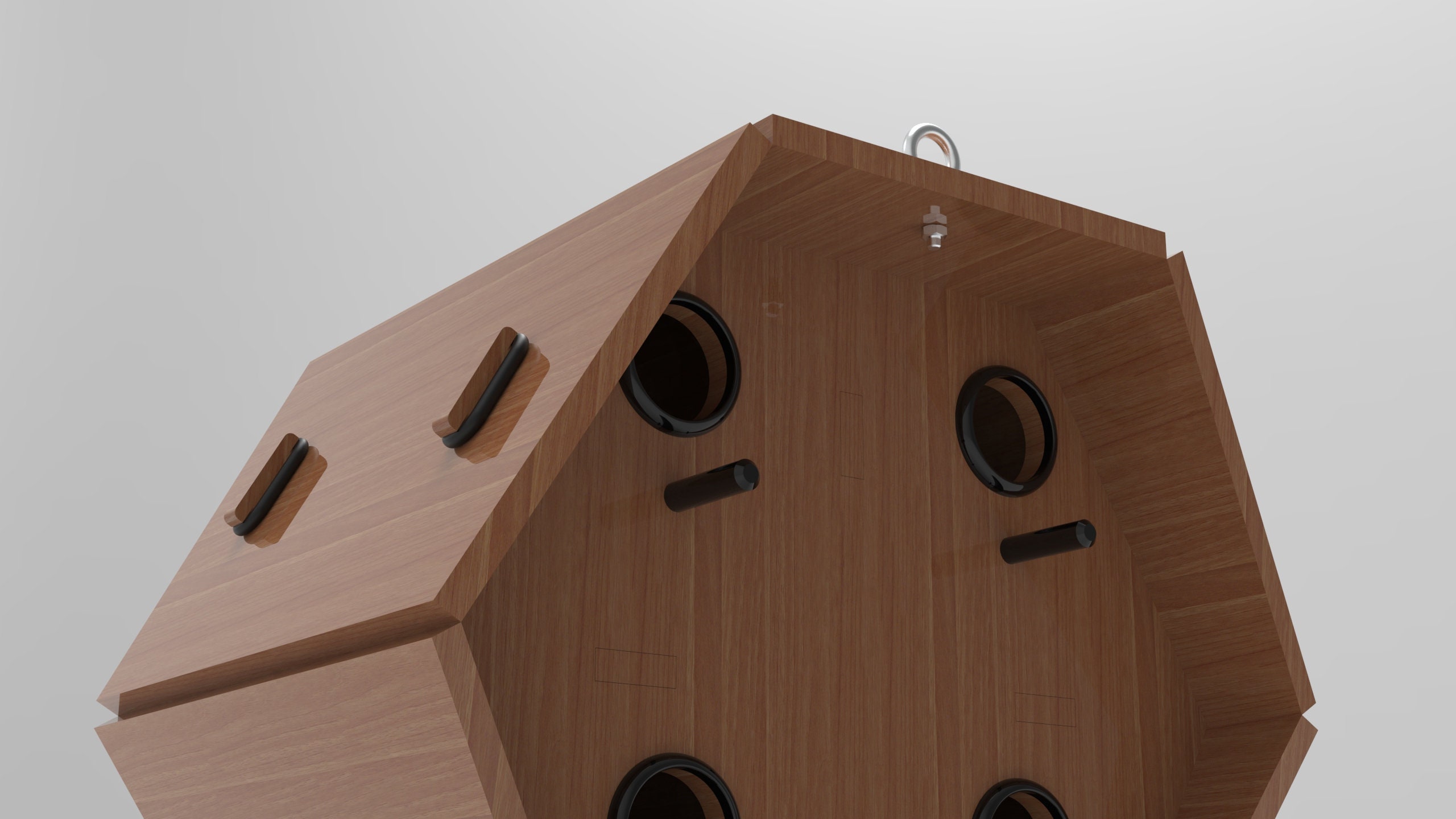 Wooden Hexagonal Birdhouse Plan With 4 Bird Capacity - Etsy