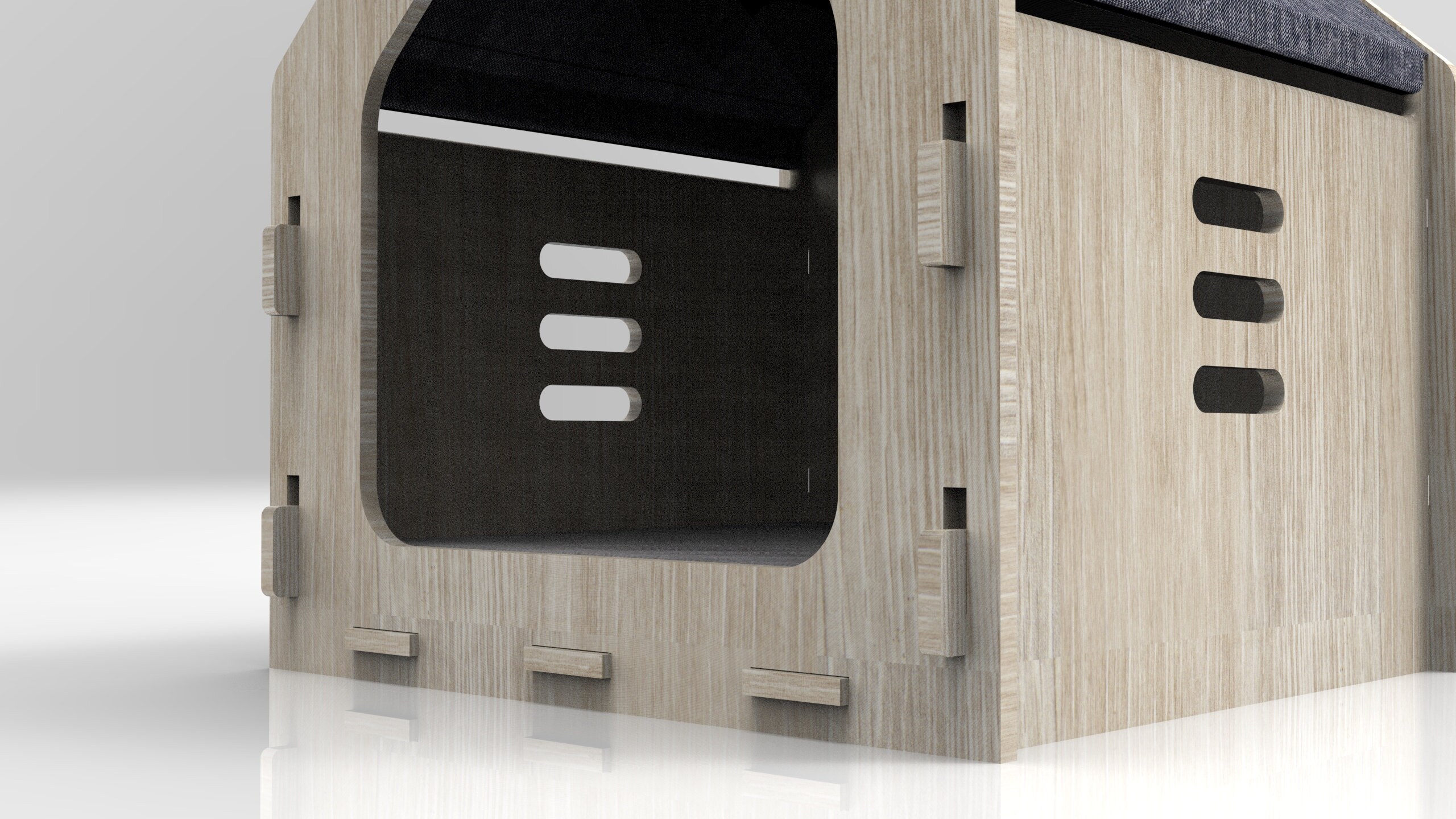 Assembled Wooden Cat House Plan. - Etsy UK