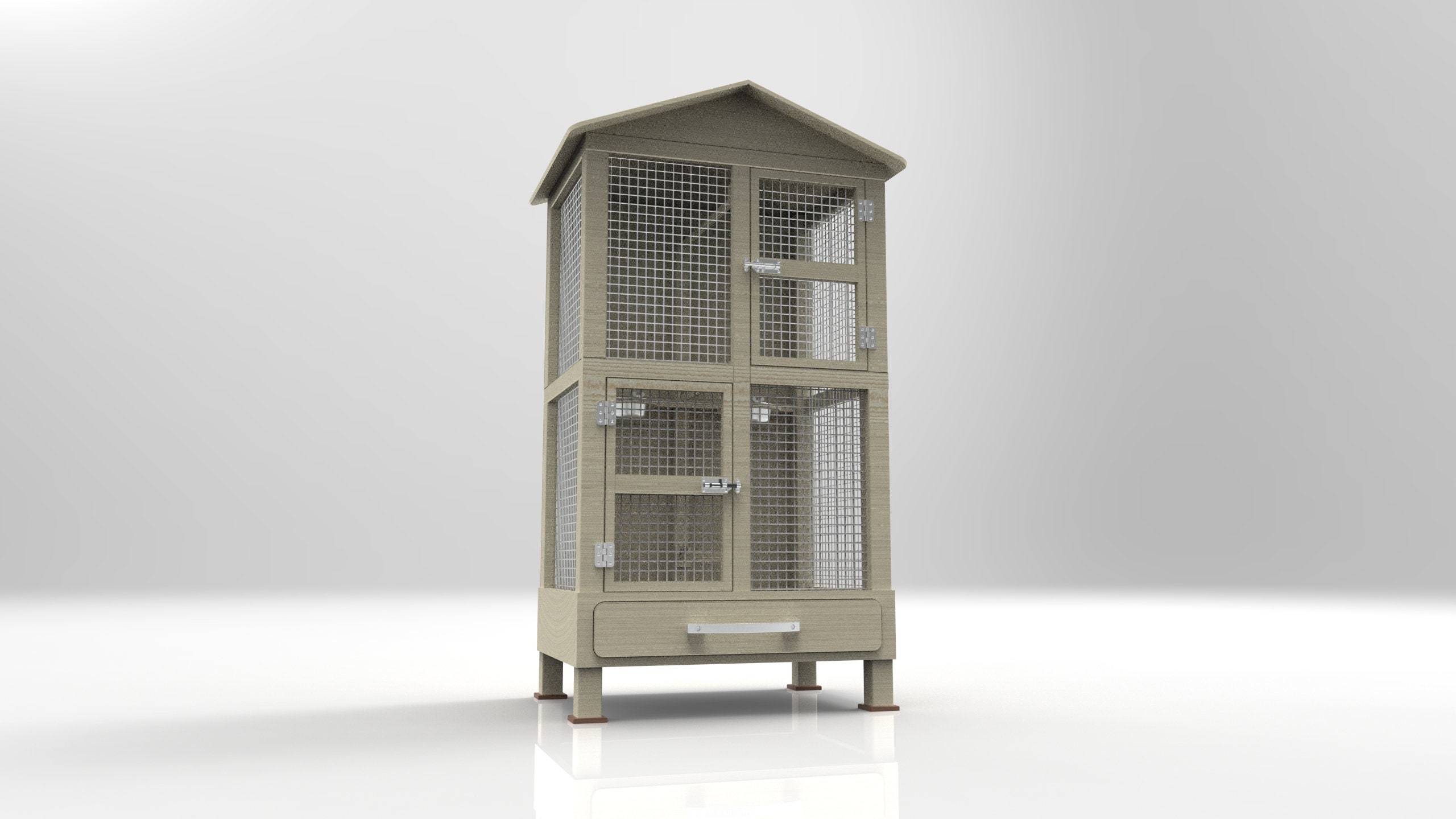 Large Wooden Parrot Cage Plan - Etsy
